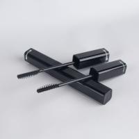 China 16.5ml Square Black Transparent-Top Plastic Screw Cap Mascara Tube for sale
