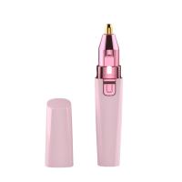 China Focstar New 2 in 1 Electric Eyebrow Trimmer Lipstick Style Women Facial Hair Remover Portable Painless Shaver USB Rechargeable for sale