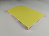 China Smooth Surface PS Foam Board Yellow Color Light Weight 60×45cm for sale
