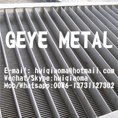 China Wedge Wire Screen Flat Panels, Johnson Screens, SS Industrial Profile Screens for Fluid Bed Dryers, Coolers for sale
