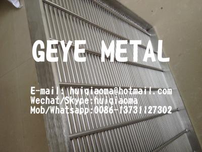 China Stainless Steel Flat Wedge Wire Screens for Vibrating Screen Decking, Conveyor Screens, Chute Screens for sale