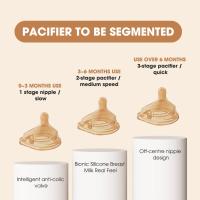 China Nice Papa Self Patents Anti Colic Flip Cap Baby Bottle Extra Wide Neck One Hand Free for sale