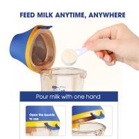 China Nice Papa Self Patents Anti Colic Flip Cap Baby Bottle Extra Wide Neck One Hand Free for sale