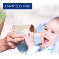 China Medium Flow Flip Cap Baby Bottle PPSU Off Center Nipple 180ml for sale