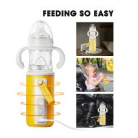 China 3 In 1 Multi Function Night Baby Feeding Bottle With Formula Dispenser Heating Bottle Warmer LFGB for sale