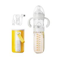 China 3 In 1 Multi Function Night Baby Feeding Bottle With Formula Dispenser Heating Bottle Warmer LFGB for sale