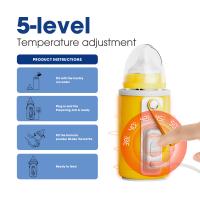 China PU Leather 12V 18W Baby Bottle Warmer With LCD Display 8oz for sale