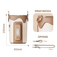 China PU leather Electric Baby travel milk warmer Quick Temperature Heating Sleeve Cover 18w for sale