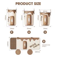 China PU leather Electric Baby travel milk warmer Quick Temperature Heating Sleeve Cover 18w for sale