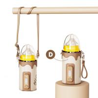 China 9v Portable USB Charging Digital Bottle Warmer electric Baby Milk Sleeve Cover 18w for sale