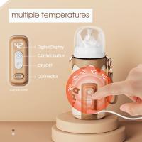 China 9v Portable USB Charging Digital Bottle Warmer electric Baby Milk Sleeve Cover 18w for sale
