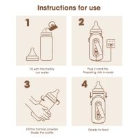 China 9v Portable USB Charging Digital Bottle Warmer electric Baby Milk Sleeve Cover 18w for sale