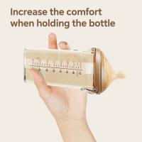 China Hot Selling Anti-Fall 180ML Flip-cap Baby milk Bottle bebes Products With Slow Flow Silicone nipple for sale