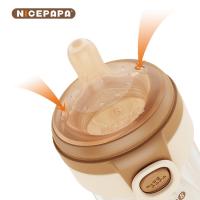 China Off-Center Non-Threaded For Easy Cleaning Glass Flip-cap Baby Bottles Newborn Product Slow velocitys for sale