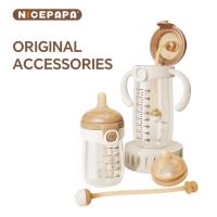 China Off-Center Non-Threaded For Easy Cleaning Glass Flip-cap Baby Bottles Newborn Product Slow velocitys for sale