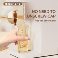 China V-shaped anti-choking PPSU heat-resistant flip-cap water cup protects kids with gravity ball soft handle 330ml for sale