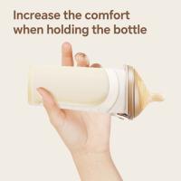 China NICEPAPA FLIP-CAP Durable BPA-Free Food Grade Silicone Baby Bottle Hollow Scale Easy Grip (Cross hole M) for sale