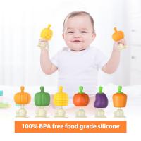 China Baby Nipple Silicone Teether Pacifier Food Grade BPA Free With Cover Box for sale