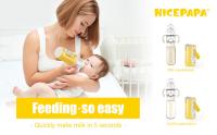 China Travel Dispenser Formula Mixing Baby Bottle 8oz BPA Free Medium Flow for sale