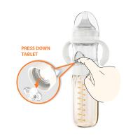 China 240ml Formula New Born Bottle 5 In 1 PVC Free Glass Feeding Bottle for sale