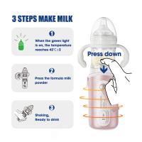 China Quick Rush 3 In 1 Baby Milk Feeding Bottle Portable 8oz For Outdoor Travel for sale