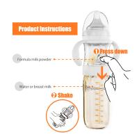 China 3 In 1 Formula Mixing Baby Bottle Fast Brewing USB Travel With Digital Display for sale
