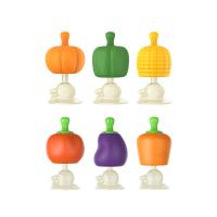 China Tomato Vegetable Baby Teething Toys Silicone PVC Free For Boy Girl for sale