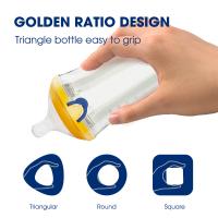 China 240ml Newborn Formula Flip Cap Baby Bottle PPSU Wide Neck BPA Free for sale