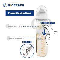 China Outdoor Travel Breast Milk Glass Bottle 3 In 1 Home Baby Glass Feeding Bottle for sale