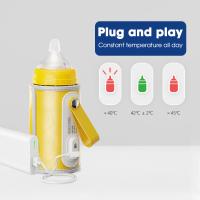 China Night Feeding Portable Travel Bottle Warmer Keeper PU leather USB For Breastmilk for sale