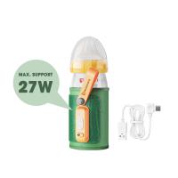China Breastmilk Smart Temperature Control Bottle Warmer PU Leather Velcro USB for sale