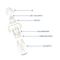 China 8 Oz Glass Milk Formula Mixing Baby Bottle Straight Medium Flow BPA Free for sale