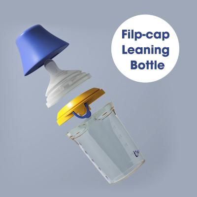 China 180ml Anti Colic Wide Neck pPSU milk bottles Flip Cap BPA Free for sale