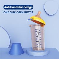 China Triangle PPSU Flip Cap Baby Bottle Medium Flow BPA Free Feeding Bottles for sale
