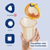 China Wide Neck Flip Cap Baby Bottle 180ml Anti Colic BPA Free Milk Bottles for sale