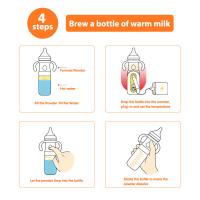 China Quick Rush Newborn Milk Feeding Bottle 240ml Multifunction 3 In 1 for sale