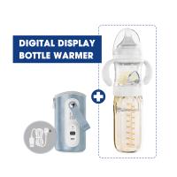 China Multifunctional 3 In 1 fast USB Adjustment Portable baby Formula Dispenser milk bottle USB charger warmer heating cover for sale