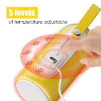 China Multifunctional 3 In 1 fast USB Adjustment Portable baby Formula Dispenser milk bottle USB charger warmer heating cover for sale