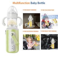 China Nicepapa customizable USB travel Baby  Anti Colic  Feeding Bottle milk baby Bottle with Powder Storage Thermostat Warmer for sale