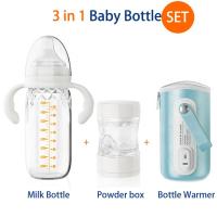 China Eco Trip Car Night Feeding 3 in 1  constant temperature baby food feeding bottle set with Formula Dispenser  240ml PPSU for sale