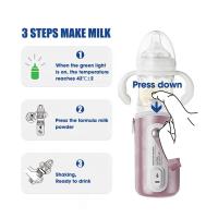 China 240Ml wholesale customized glass baby milk feeding bottles with warmer sleeves formula storage set Easy On The Go for sale