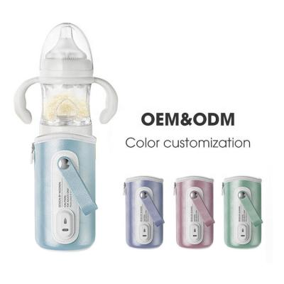 China 3 in1 Anti Colic Smart Thermostat Portable USB Bottle  warmer With Formula Dispenser Night feeding bottle without Get up for sale