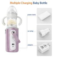 China Anti-Colic 240ml Formula Making  Mixing Dispenser Baby Bottle  With Travel Bottle warmer USB 240ml 3 in 1  Night Feeding for sale