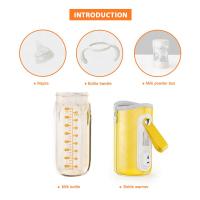 China Multi-functional Fast Rush USB Warmer Cover Digital Display PPSU baby bottle With Formula Dispenser Night feeding Bottle for sale