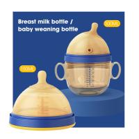 China Soft Breast Like Silicone Baby Feeding Bottle Anti Colic For Breastfeeding for sale