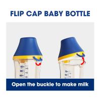 China One Click Flip Cap Baby Bottle Anti Colic BPA Free 180 Ml Feeding Bottle for sale