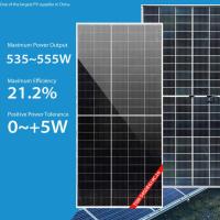 China 535W-555W Trina Solar Panel 210mm Mono Bifacial Solar Panel 545 w  Solar Pv Power for sale