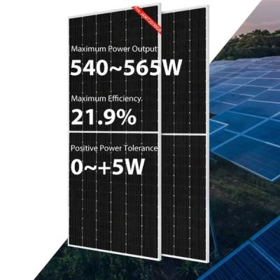 China 540W 545W Ja Solar Black Panels 550W 555W 560W 565W Half Cut Mono Perc Solar Panel for sale