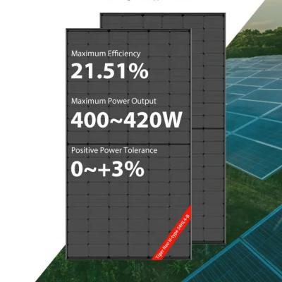 China 410W Jinko Solar Full Black 415W 420W Shingled 400w Monocrystalline Solar Panel for sale