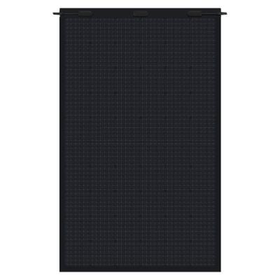 China Full Black 360w Solar Panel 365W 370W 375W Flexible Pv Modules Solar Panel Lightweight for sale